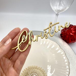 Personalized Wedding Place Table Cards Laser Cut Names Guest Names ...