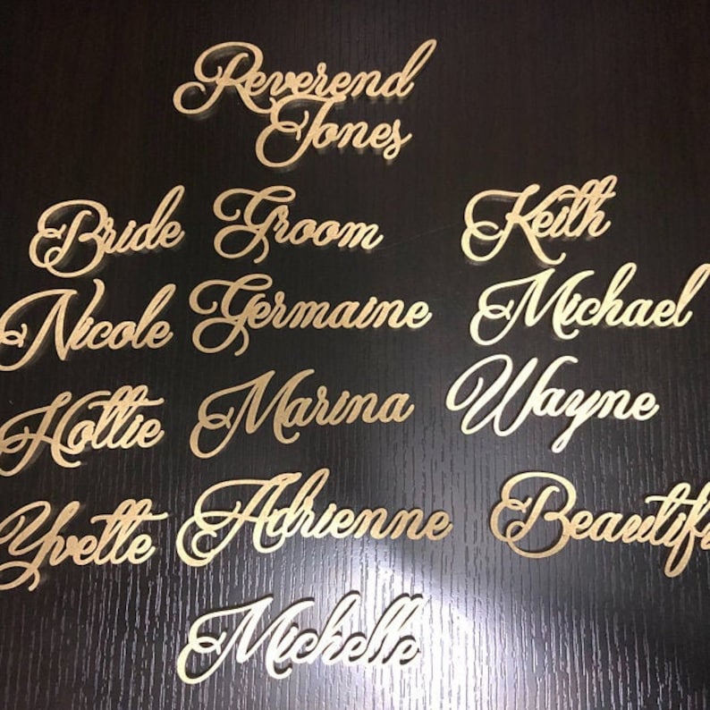 Place Name.wooden Wedding Place Setting.wedding Place - Etsy UK