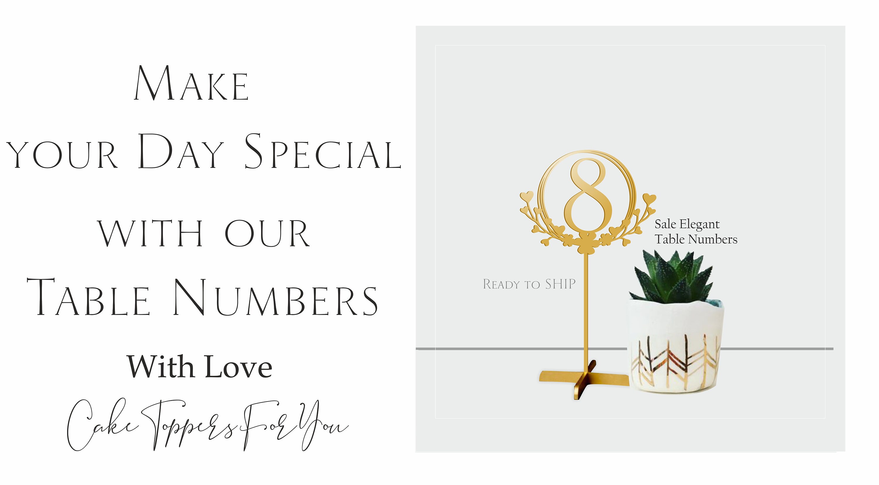 Wedding Table Numbers Gold Table Number Geometric Gold Table | Etsy