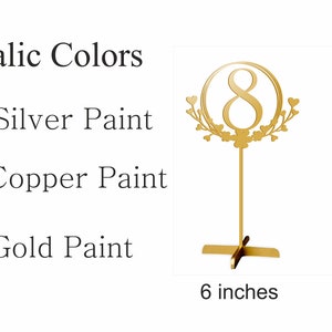 Wedding Table Numbers Gold Table Number Geometric Gold Table Numbers ...