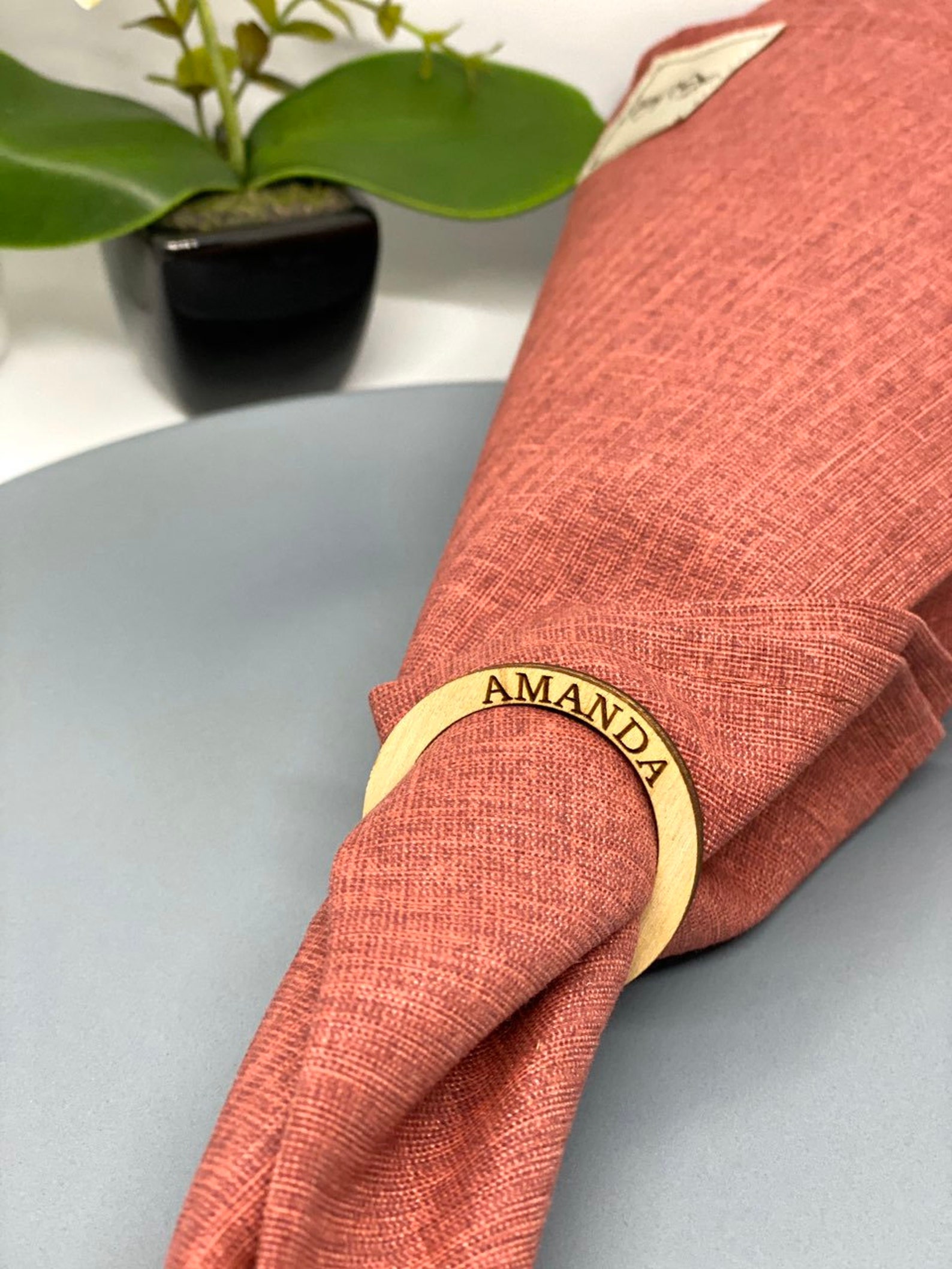 Personalized Napkin Ring Wedding Napkin Ring napkin Ring - Etsy