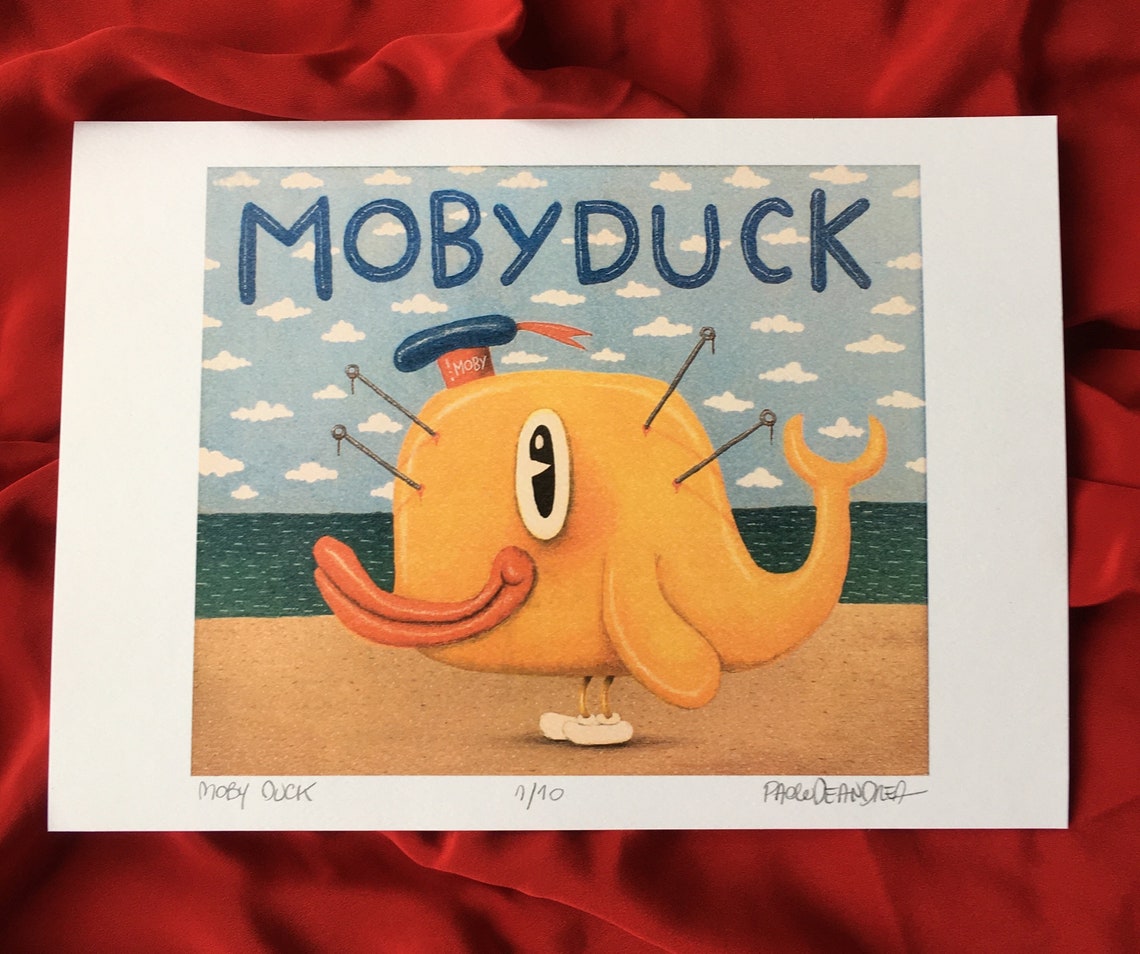 MOBY DUCK 2021 29.7 X 21 Cm Signed Digital Print not - Etsy