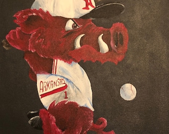 Hog Wild Arkansas Razorback Fan Exclusive 5 1/2 X 42 - Etsy