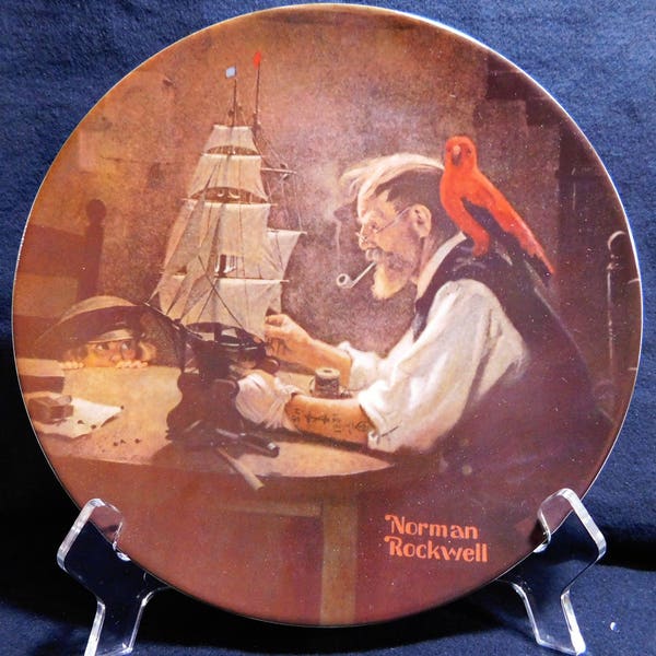 Norman Rockwell Plate the Ship Builder 1980 - Etsy