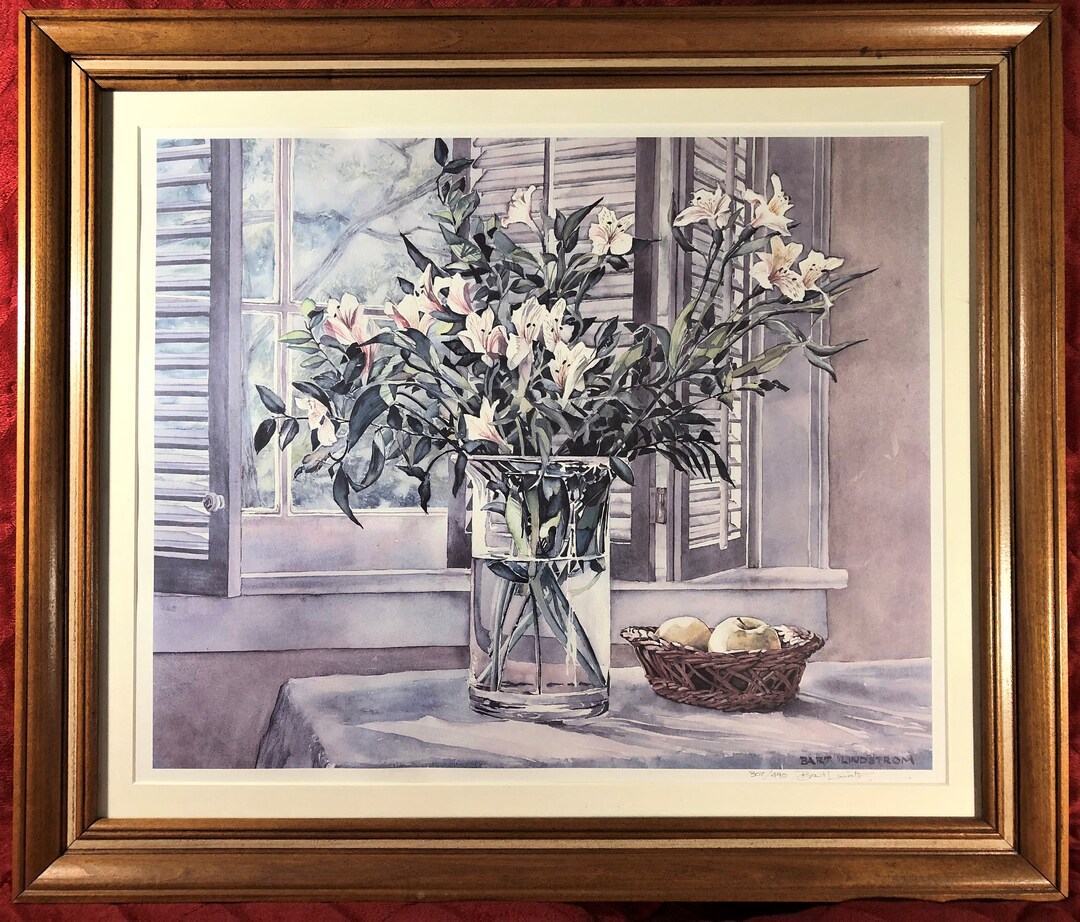 Bart Lindstrom - Lillies Signed & Numbered by the Artist With COA - Etsy