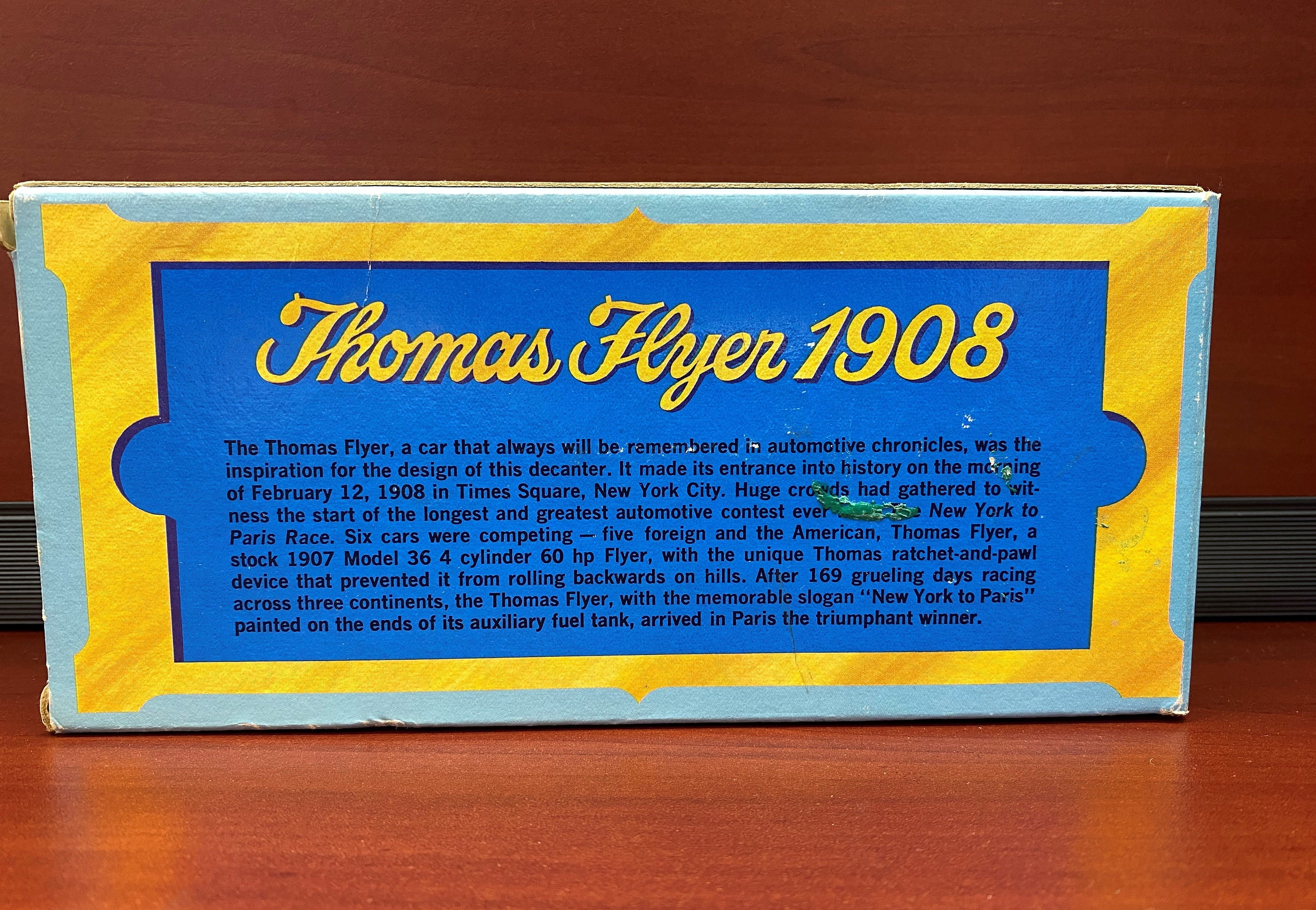 Avon Decanter Thomas Flyer 1908 6 Oz EMPTY - Etsy