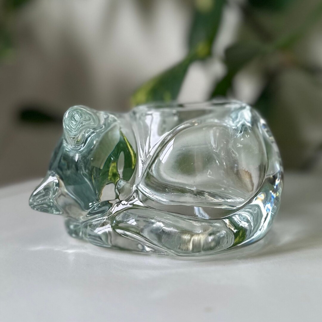 Indiana Glass Cat Votive Holder - Etsy