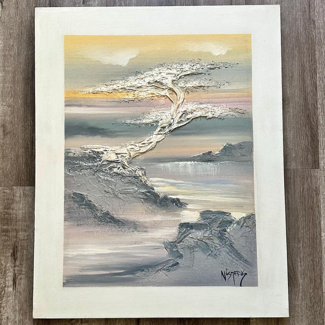 Michael Nisperos Surrealist Landscape Original Oil on Canvas Painting - Etsy