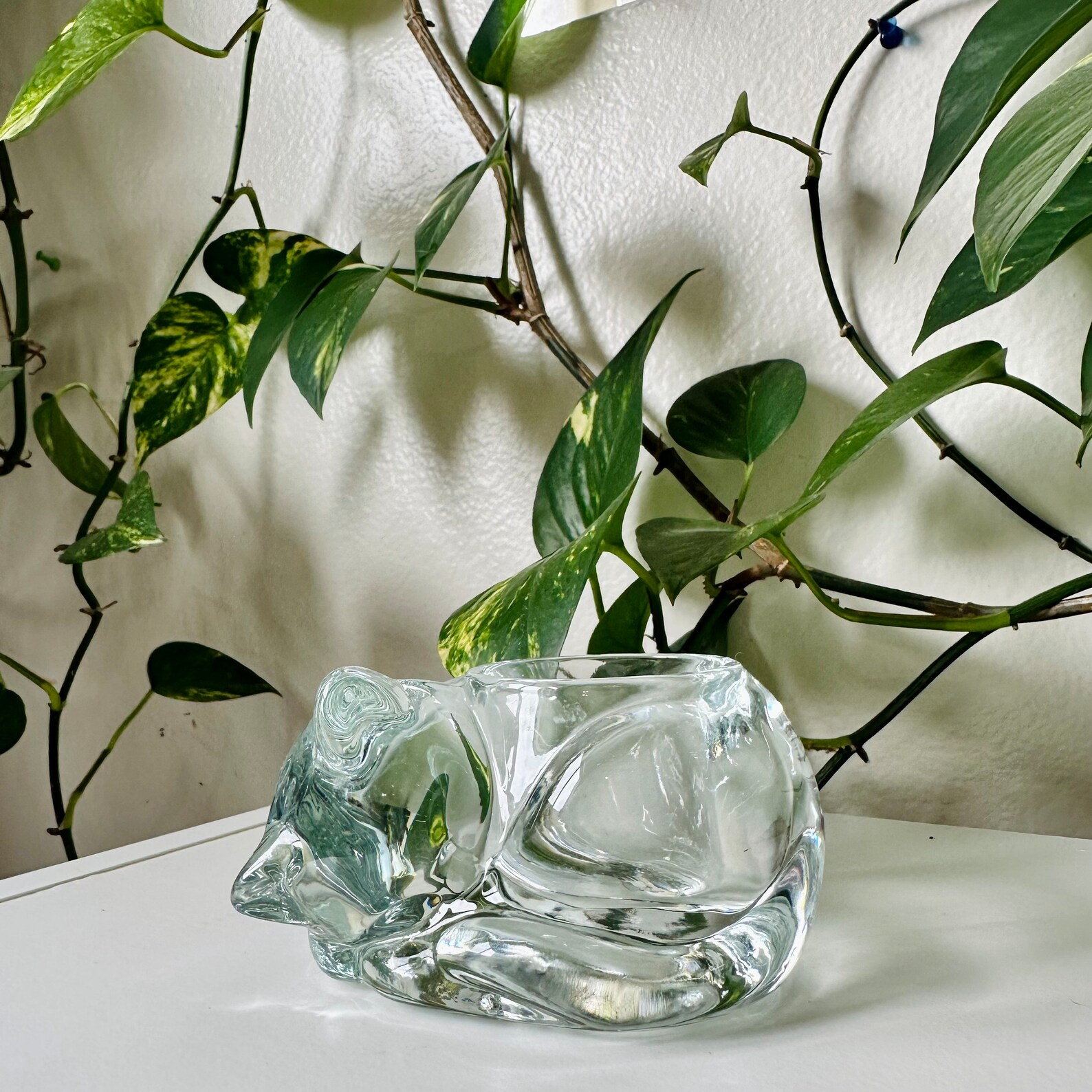 Indiana Glass Cat Votive Holder - Etsy