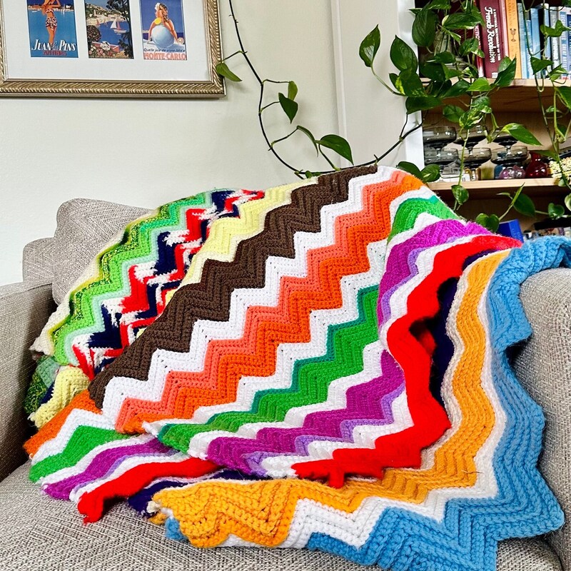 Chevron Afghan - Etsy