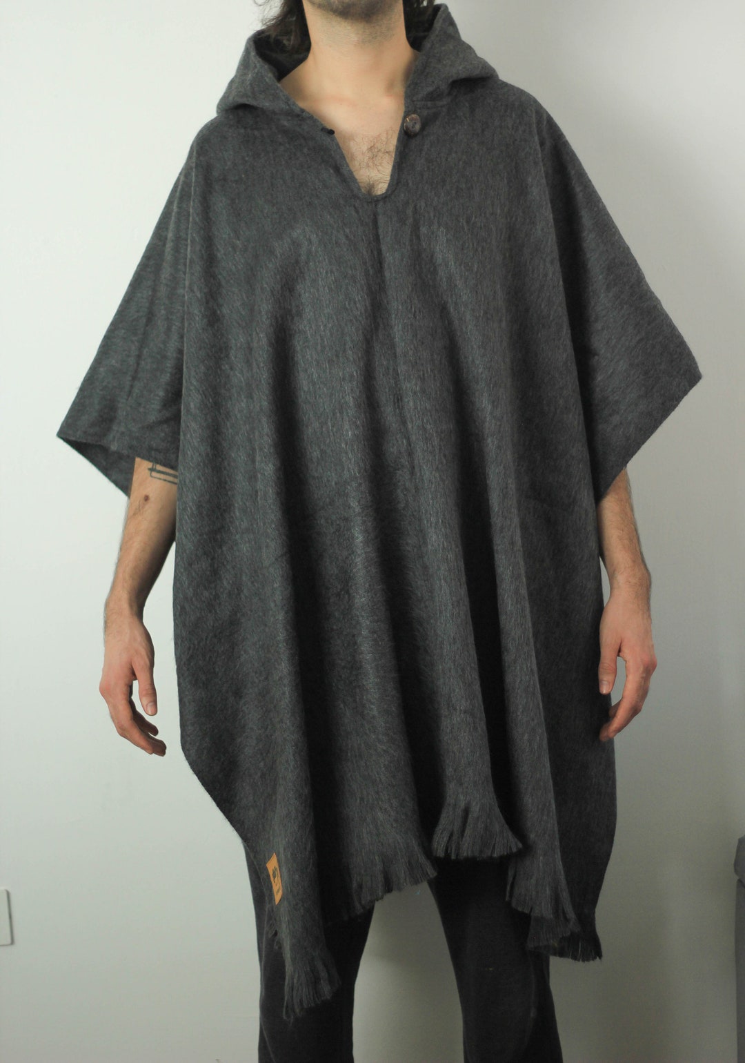 ALPAKITAS Alpaca Wool Poncho - Alpaca Poncho - Hooded Poncho - Poncho ...
