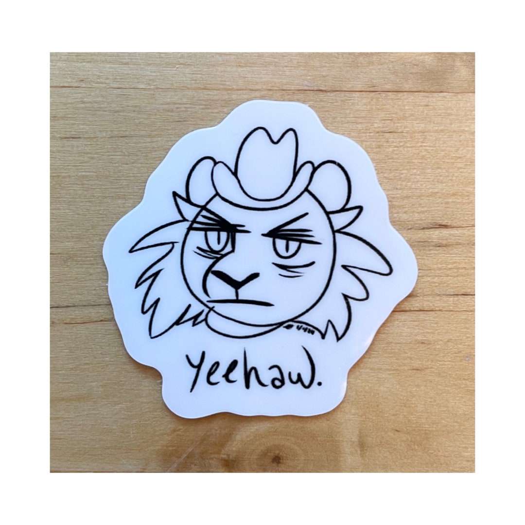 Yeehaw Mini Sticker - Etsy