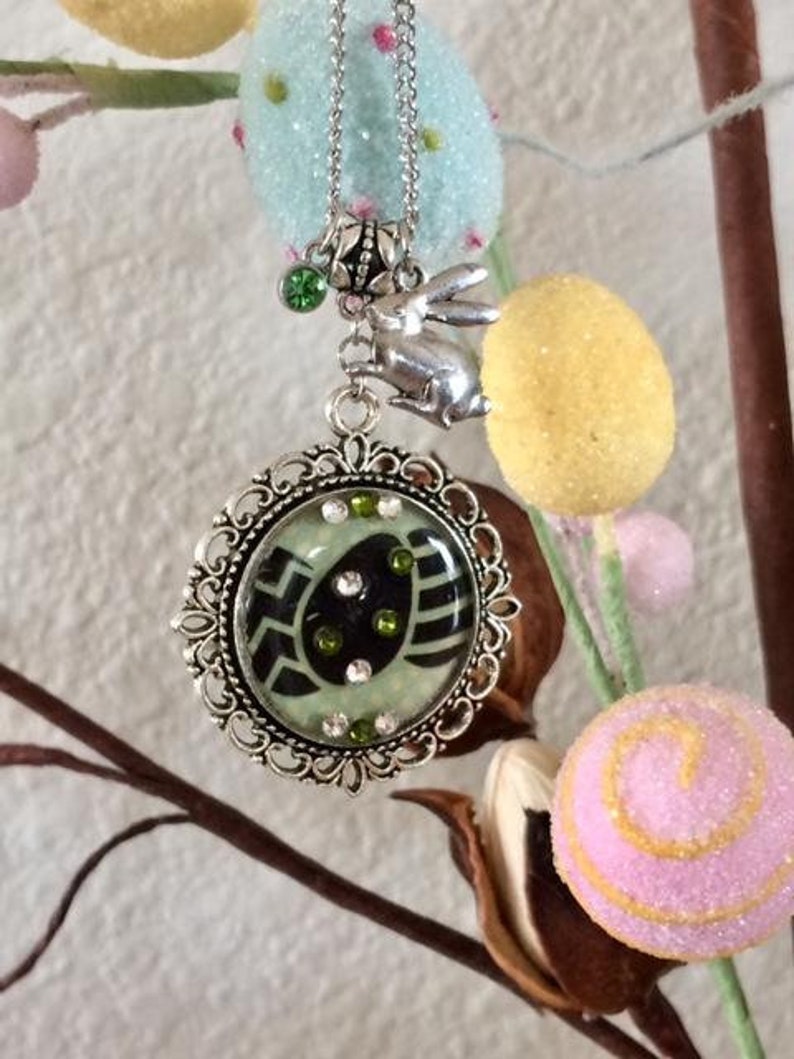 Easter Necklace Easter Jewelry Easter Egg Necklace Easter - Etsy