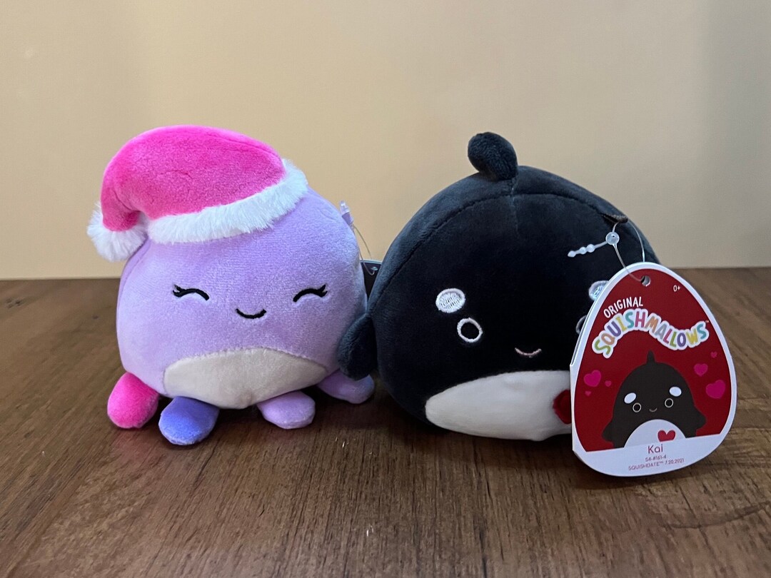Squishmallow 4 Kai Whale Orca New Nwt Beula Purple Octopus - Etsy