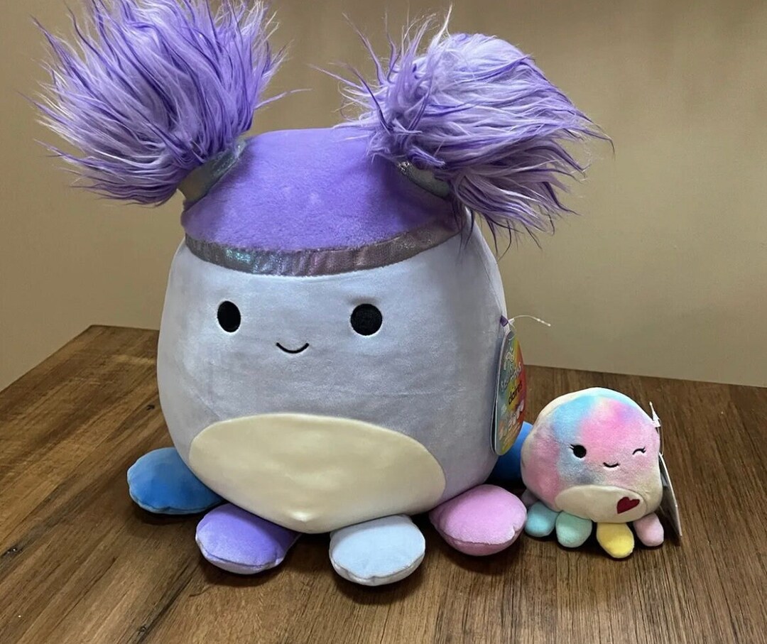 Squishmallow New Nwt Kellytoy Plush 14 Beula Octopus Purple - Etsy