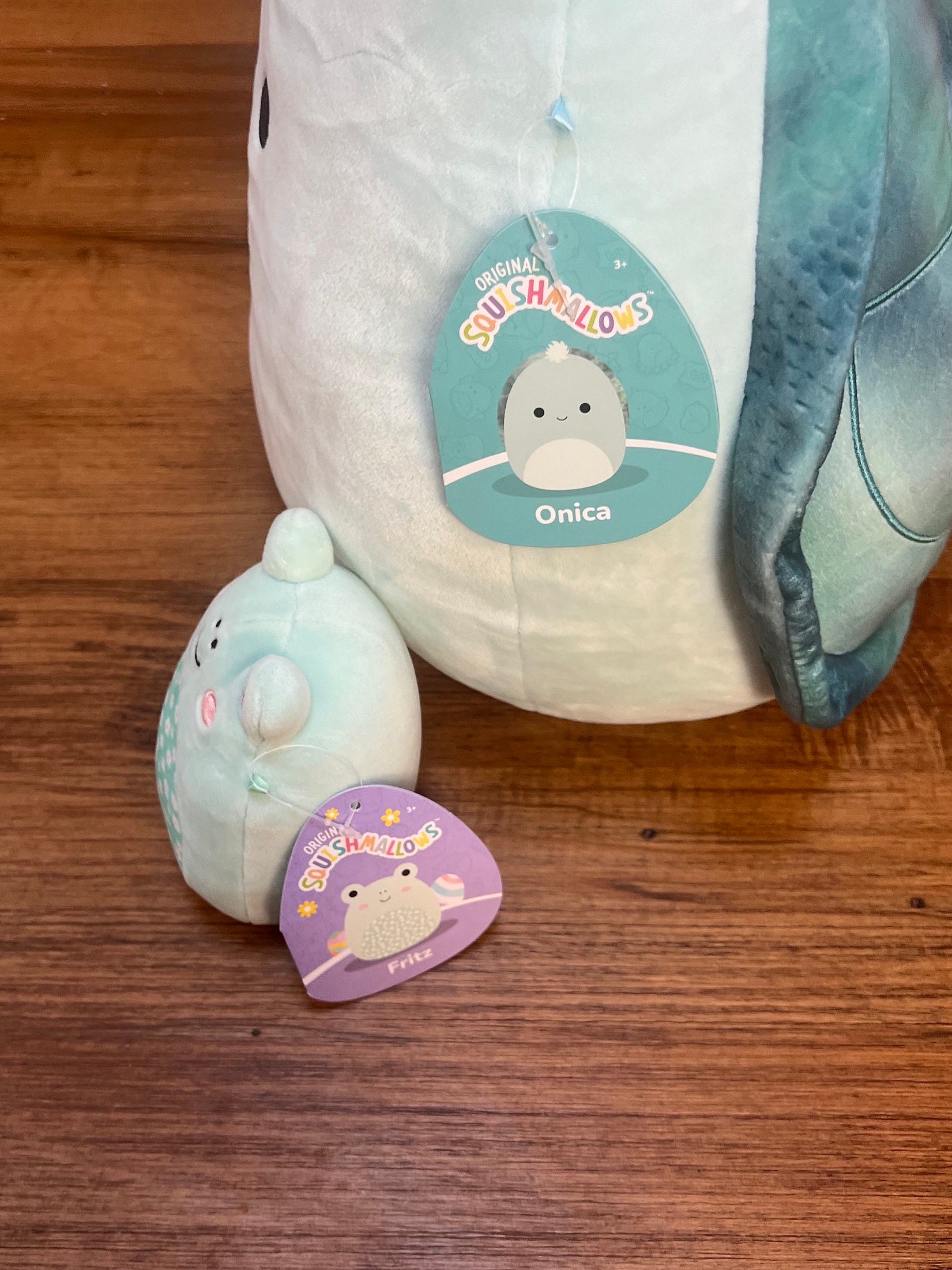 New Squishmallow 12 Onica Turtle Kellytoy and 4-5 Fritz Floral Frog ...