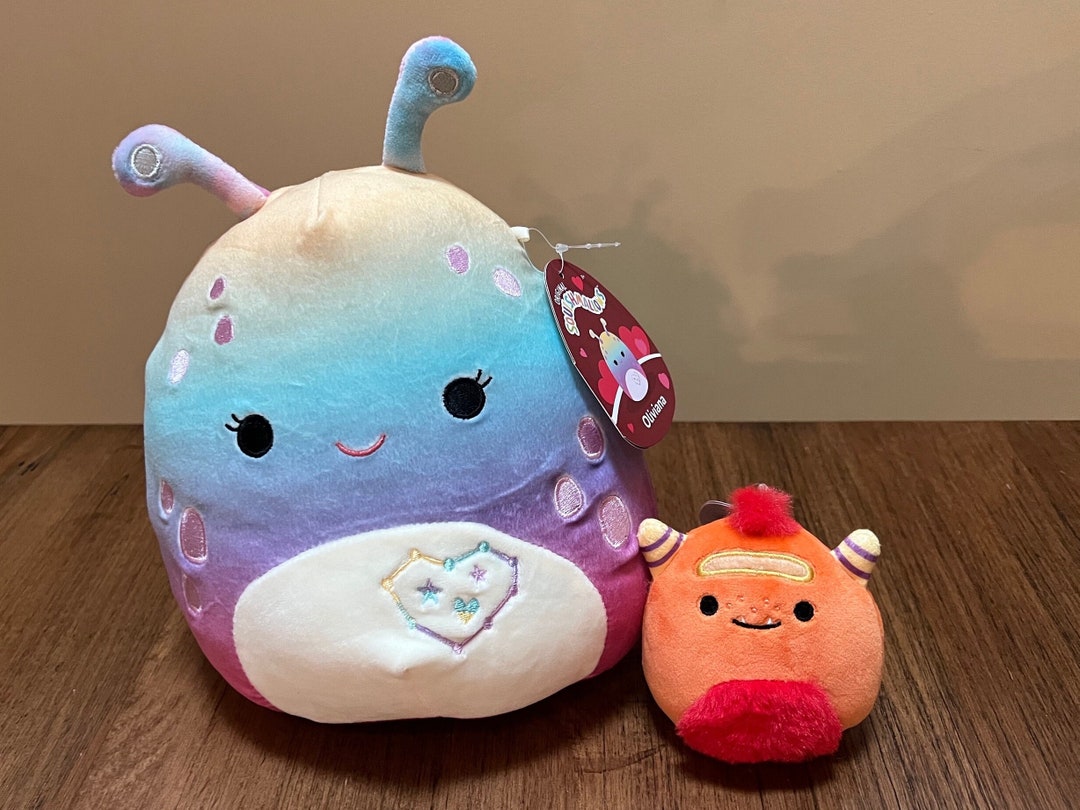NWT Squishmallow 8 Oliviana Galaxy Space Alien Kellytoy and Bag ...