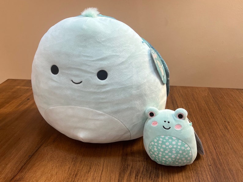 New Squishmallow 12 Onica Turtle Kellytoy and 4-5 Fritz Floral Frog ...