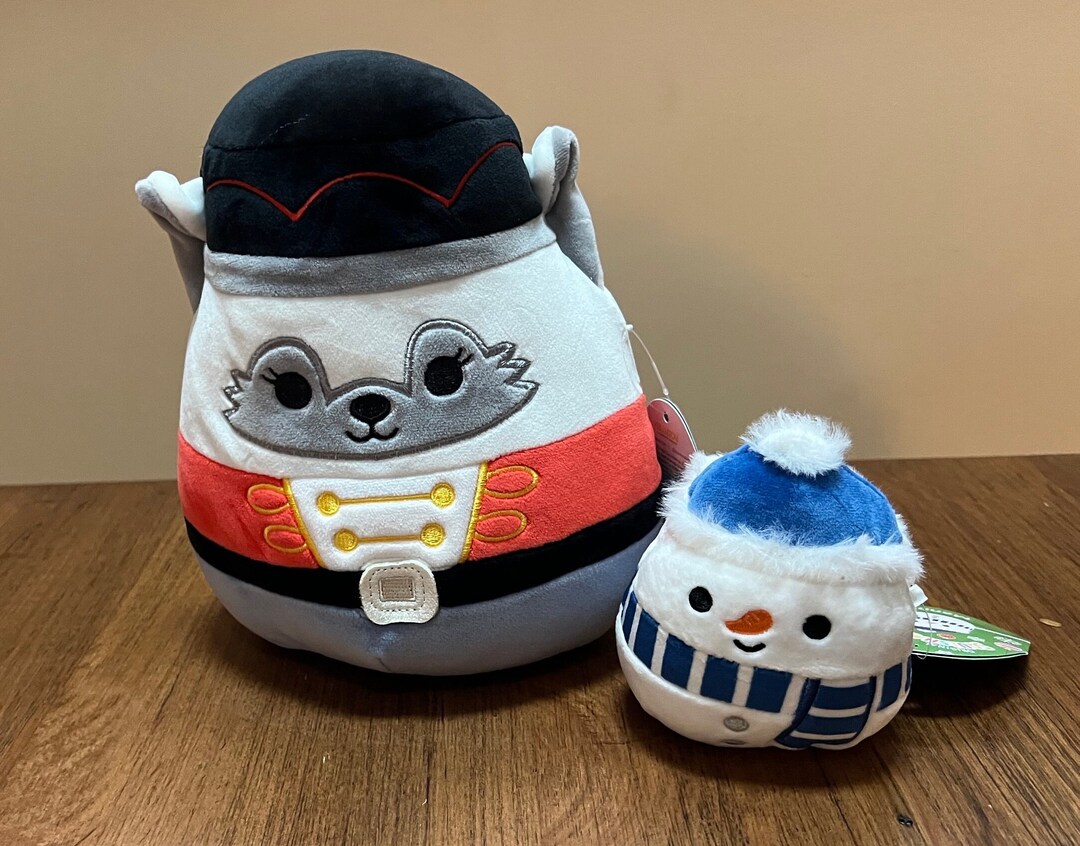 NWT Squishmallow 3-4 Manny Snowman With Scarf Hat New - Etsy