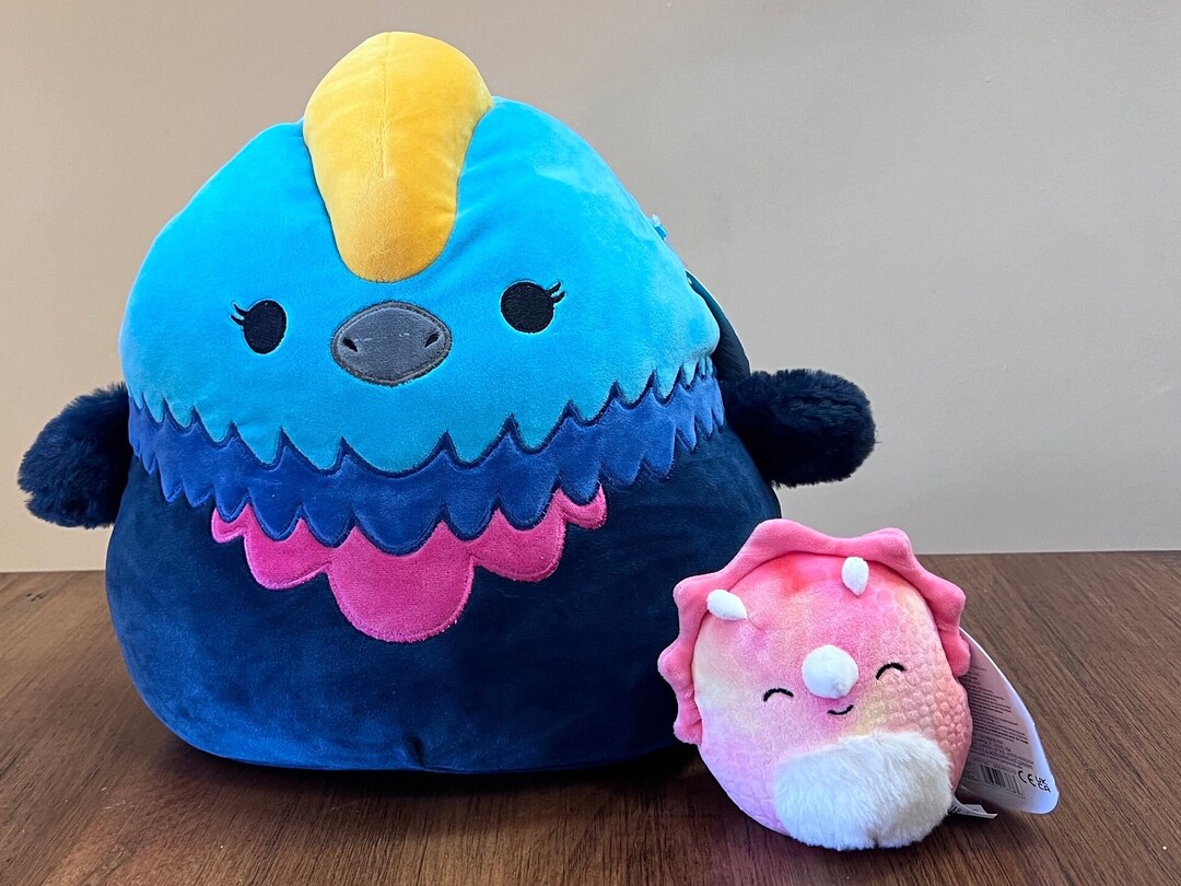 Squishmallow 4 Nwt Dinosaur Trinity Triceratops and 12 Melrose ...