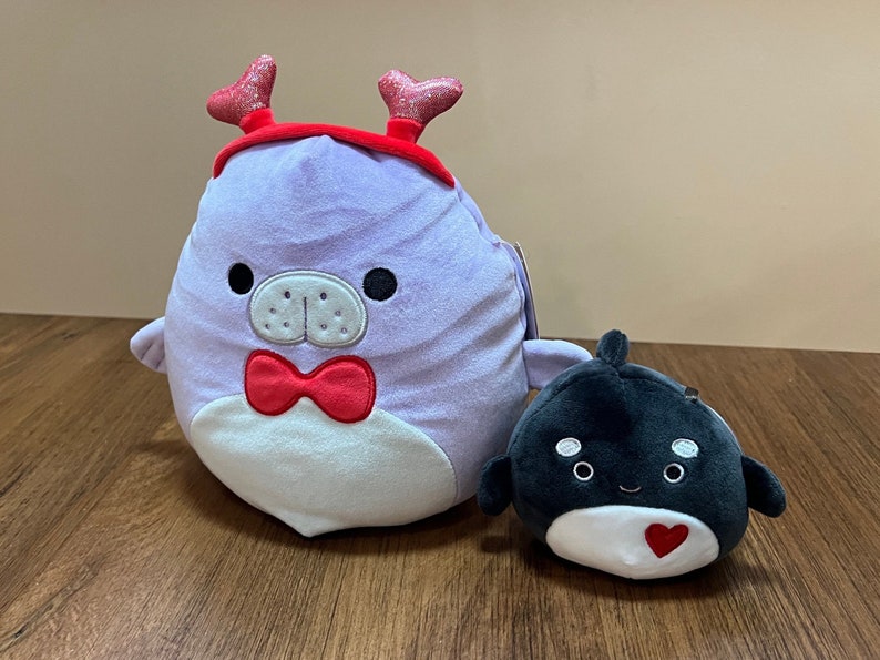 Squishmallow 4 Kai Orca Whale Nwt 8 Marius Purple Valentine Manatee Sea ...
