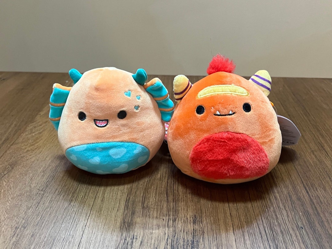 Squishmallow 5 Ernest Orange Monster New Nwt Kellytoy and Antjuan ...