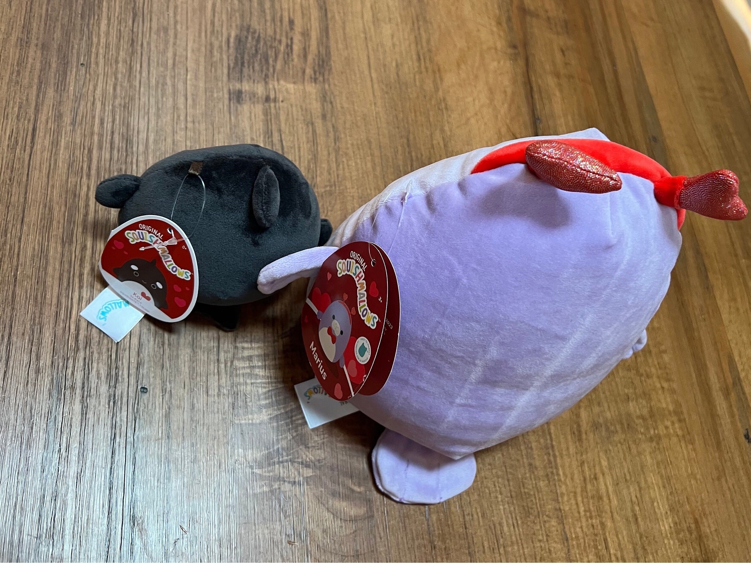 Squishmallow 4 Kai Orca Whale Nwt 8 Marius Purple Valentine Manatee Sea ...