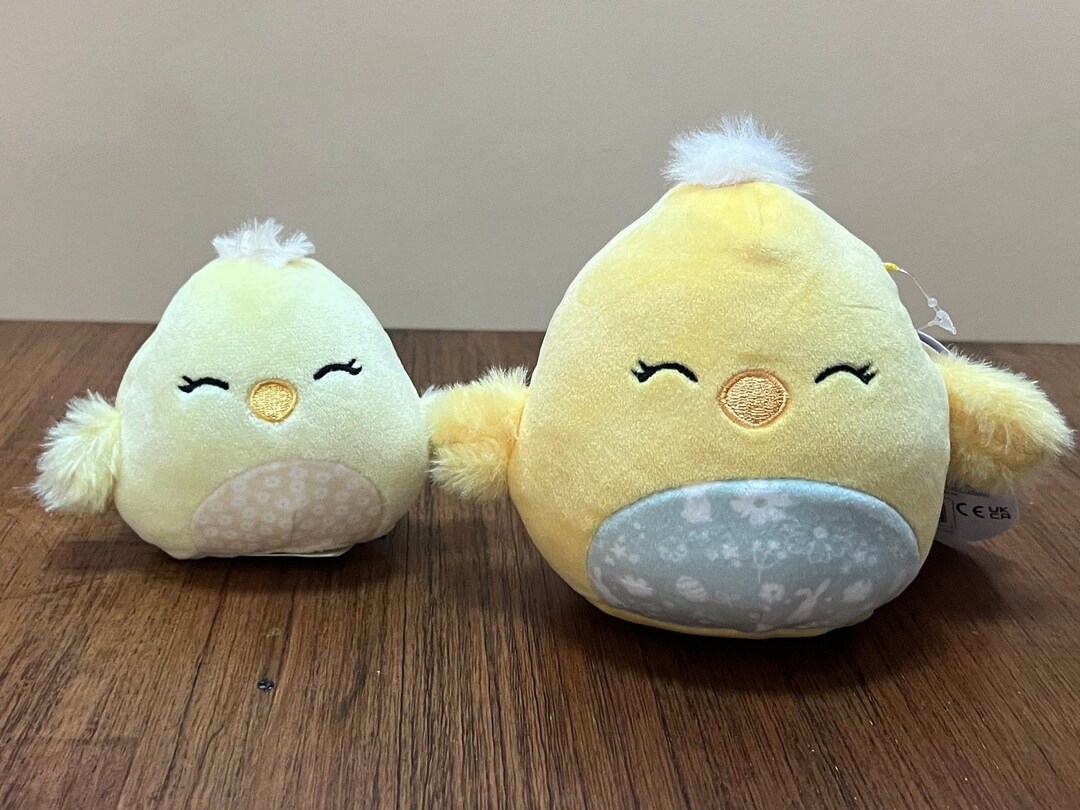 Squishmallow New Nwt 4.5 Aimee Yellow Chick Chicken Floral Flowers and ...