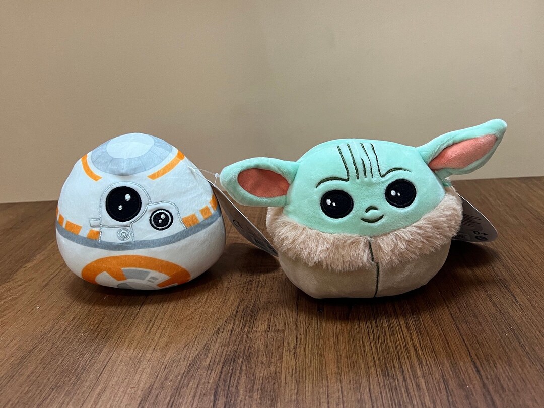 New Squishmallow 5 Star Wars Baby Yoda the Child Mandalorian and Bb-8 ...
