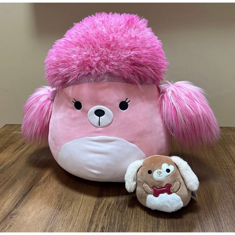 NWT Squishmallow New Kellytoy 14 Chloe Pink Poodle Dog - Etsy