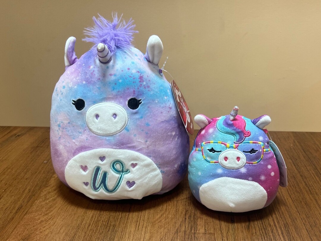 Squishmallow New Nwt Kellytoy 8 Mollie Purple Valentine Unicorn With ...