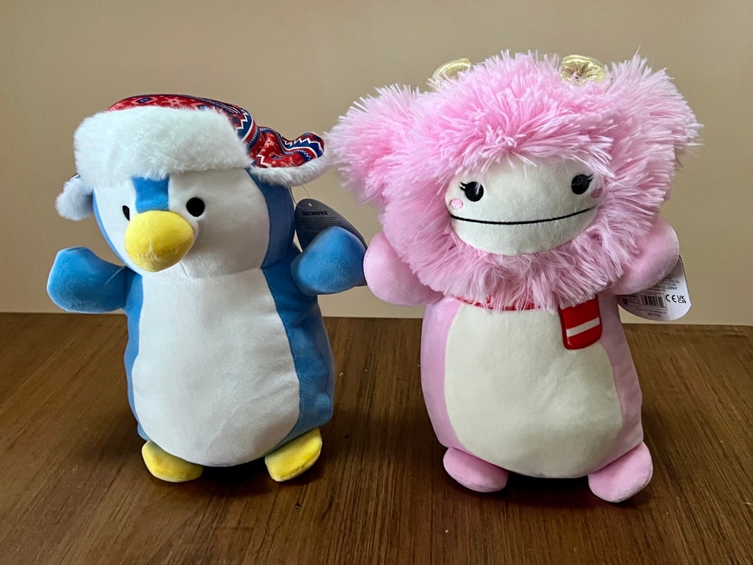 Squishmallow New Nwt Kellytoy Plush 11 Puff Penguin Blue With Trapper ...