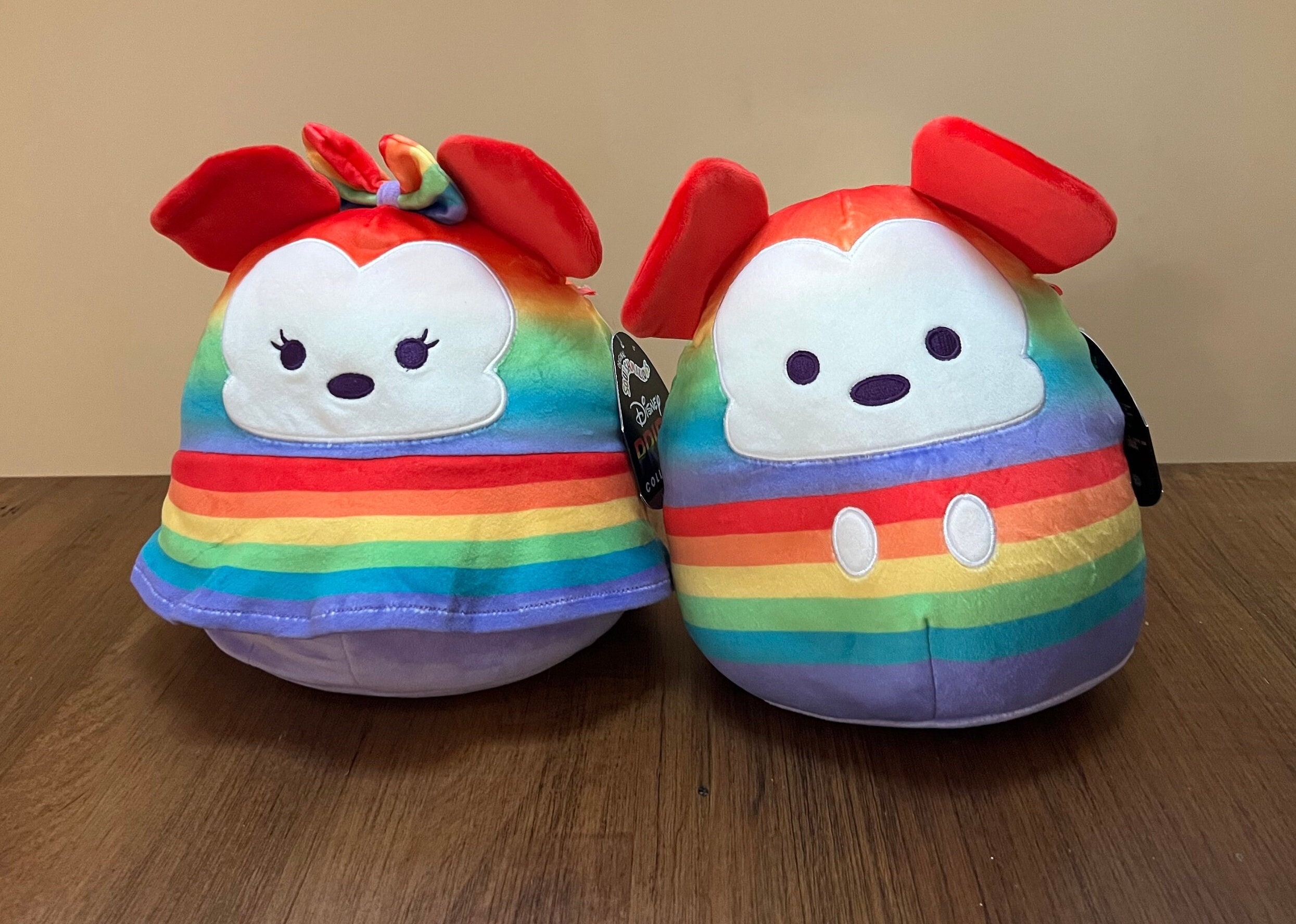 Squishmallow 8 Minnie and Mickey Mouse Pride Collection Rainbow New Nwt ...