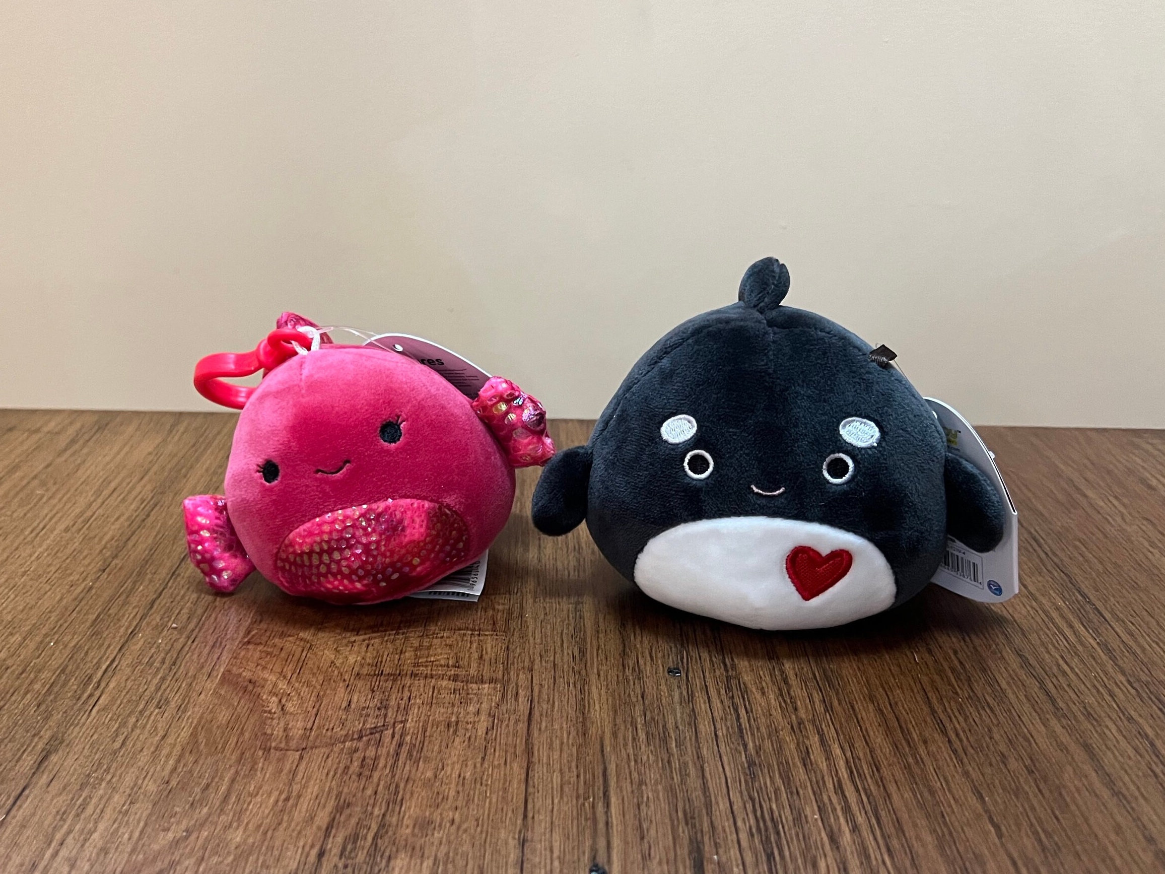 NWT Squishmallow 4 Kai Orca Whale Valentine New Kellytoy and Bag ...