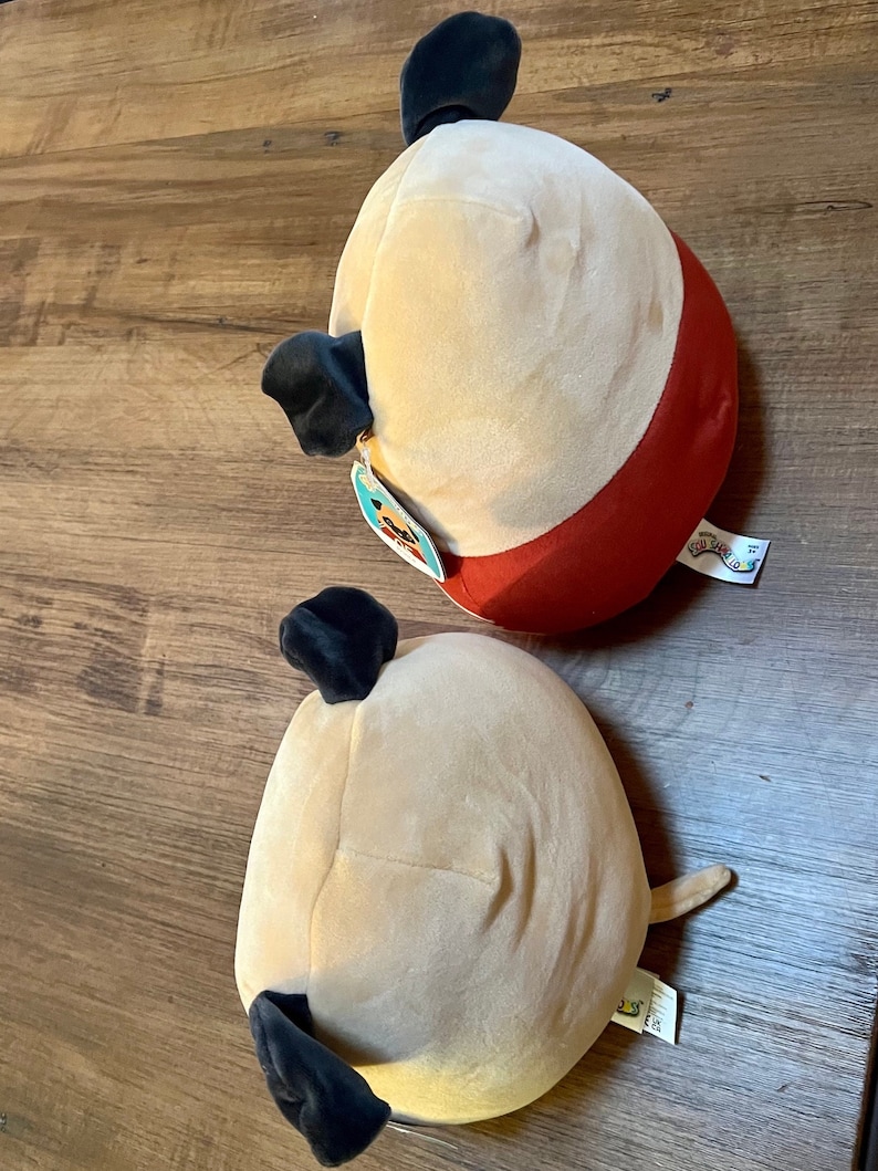 NWT Squishmallow New Kellytoy 7-8 Prince Pug Dog and Football Jersey ...