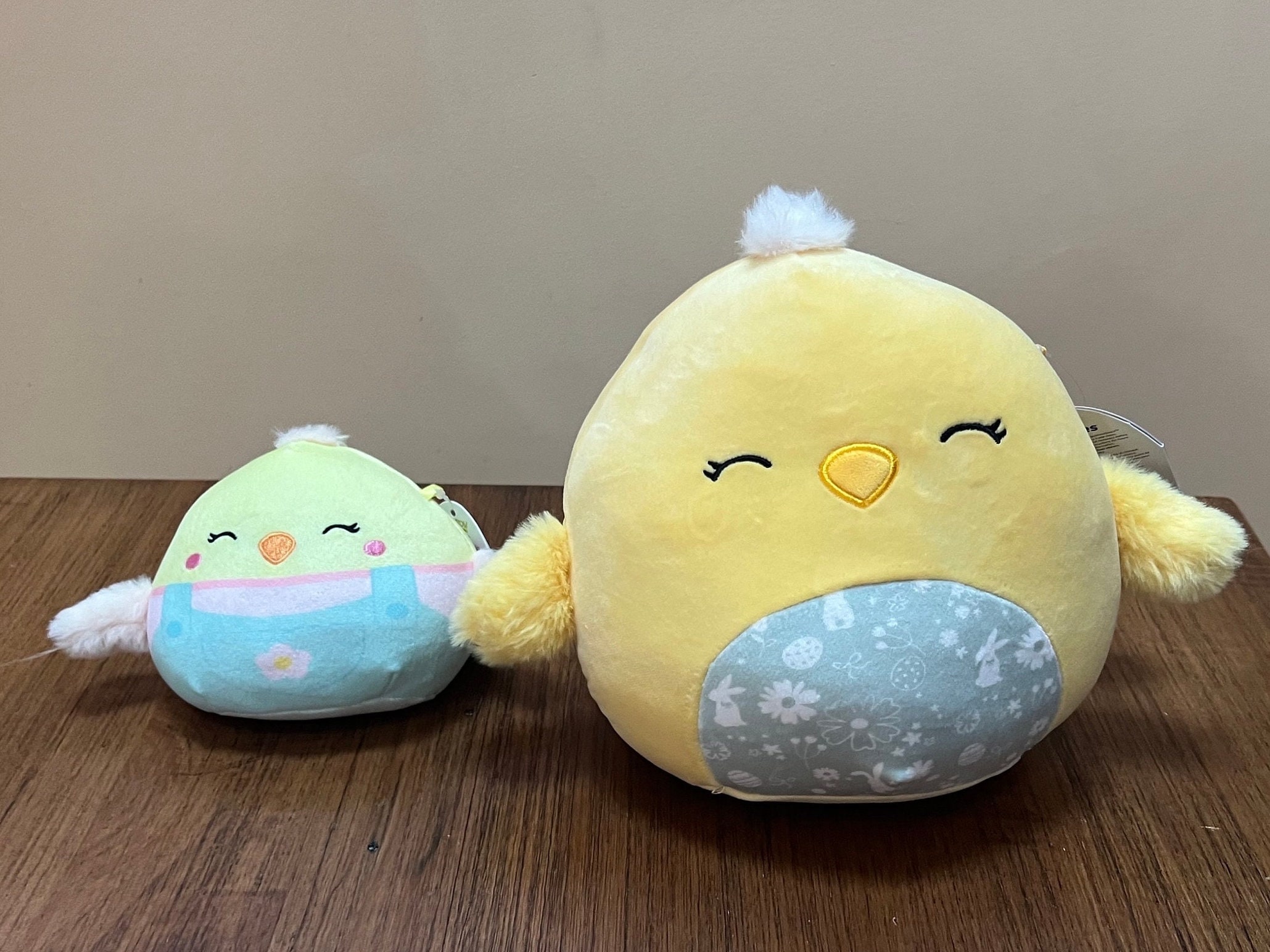 Squishmallow New Nwt 8 Aimee Yellow Chick Chicken Floral Flowers and 4. ...