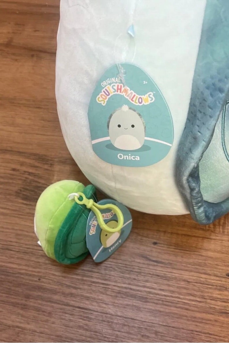 New Squishmallow 12 Onica Turtle Kellytoy and Clip on Henry - Etsy