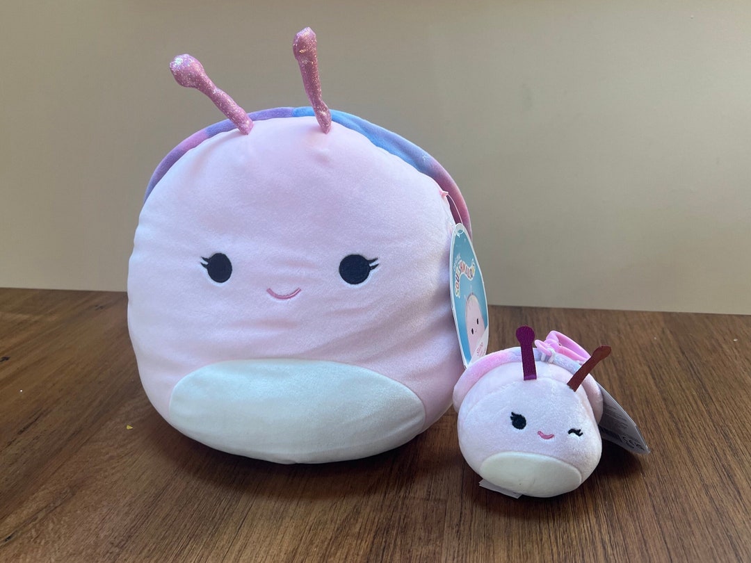 Squishmallow New Nwt Kellytoy 10-11 Silvina Pink Snail With - Etsy