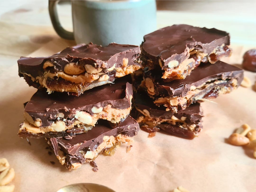 Sugar-free 'snickers' Chocolate Slab Homemade Healthy Chocolate ...