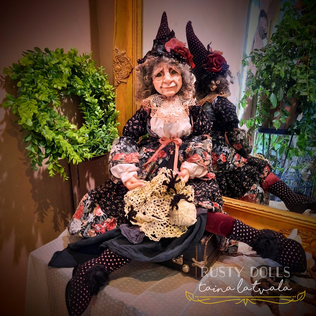 Witch - Art Doll - Witch Art Doll - Clay Art Doll - Witch Art Doll ...