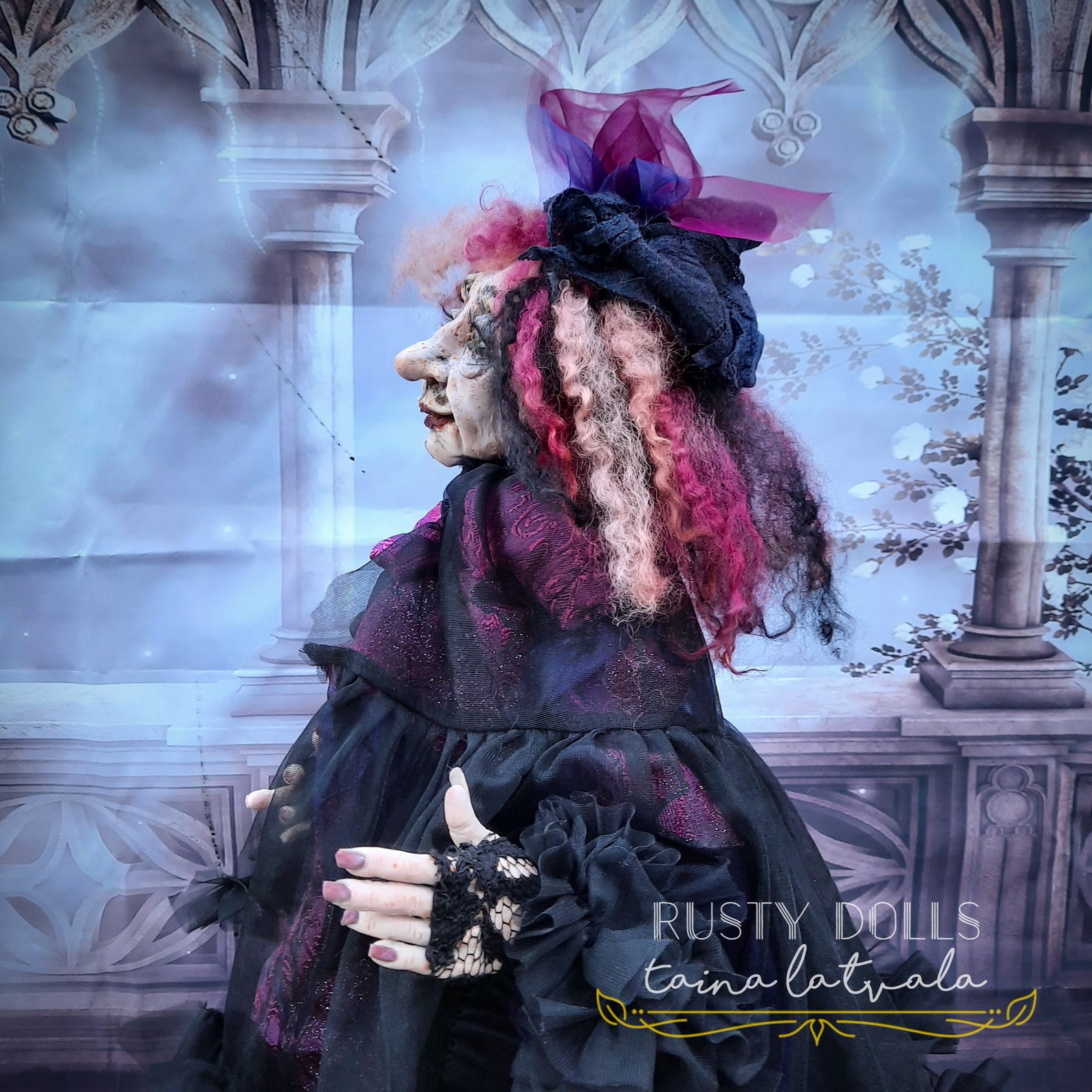 Witch Art Doll Fantasy Doll Polymer Clay Doll Witch - Etsy