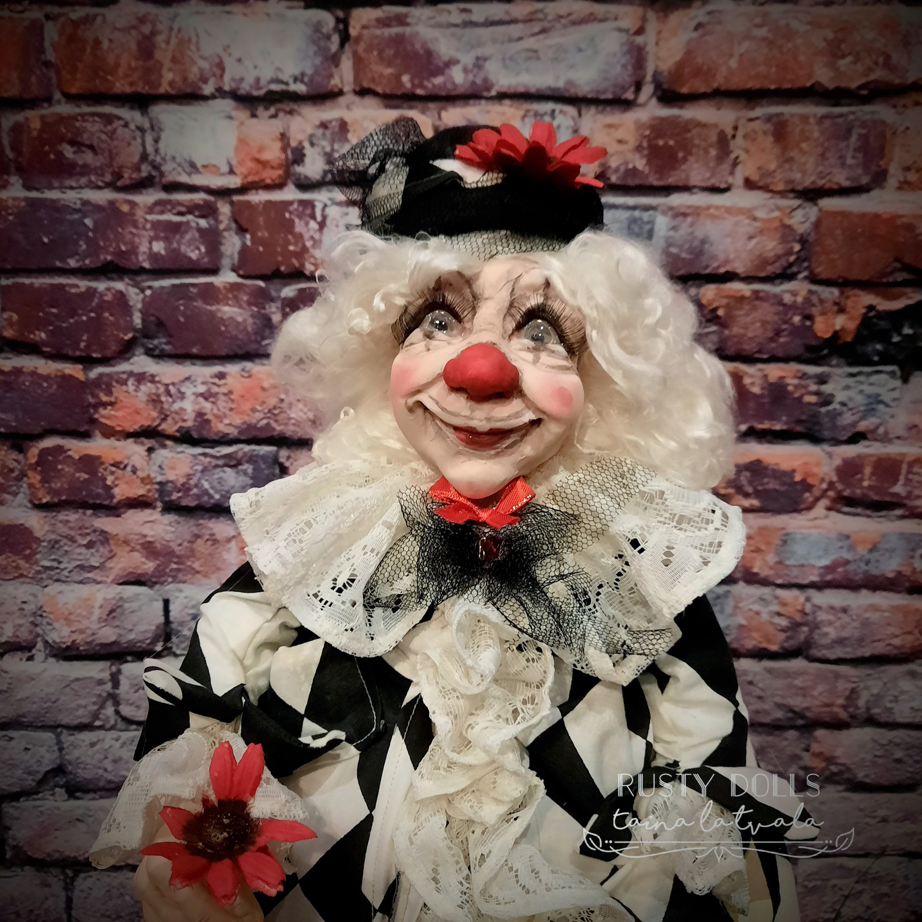Circus Doll Clown Doll Fine Art Doll Art Doll Unique - Etsy UK