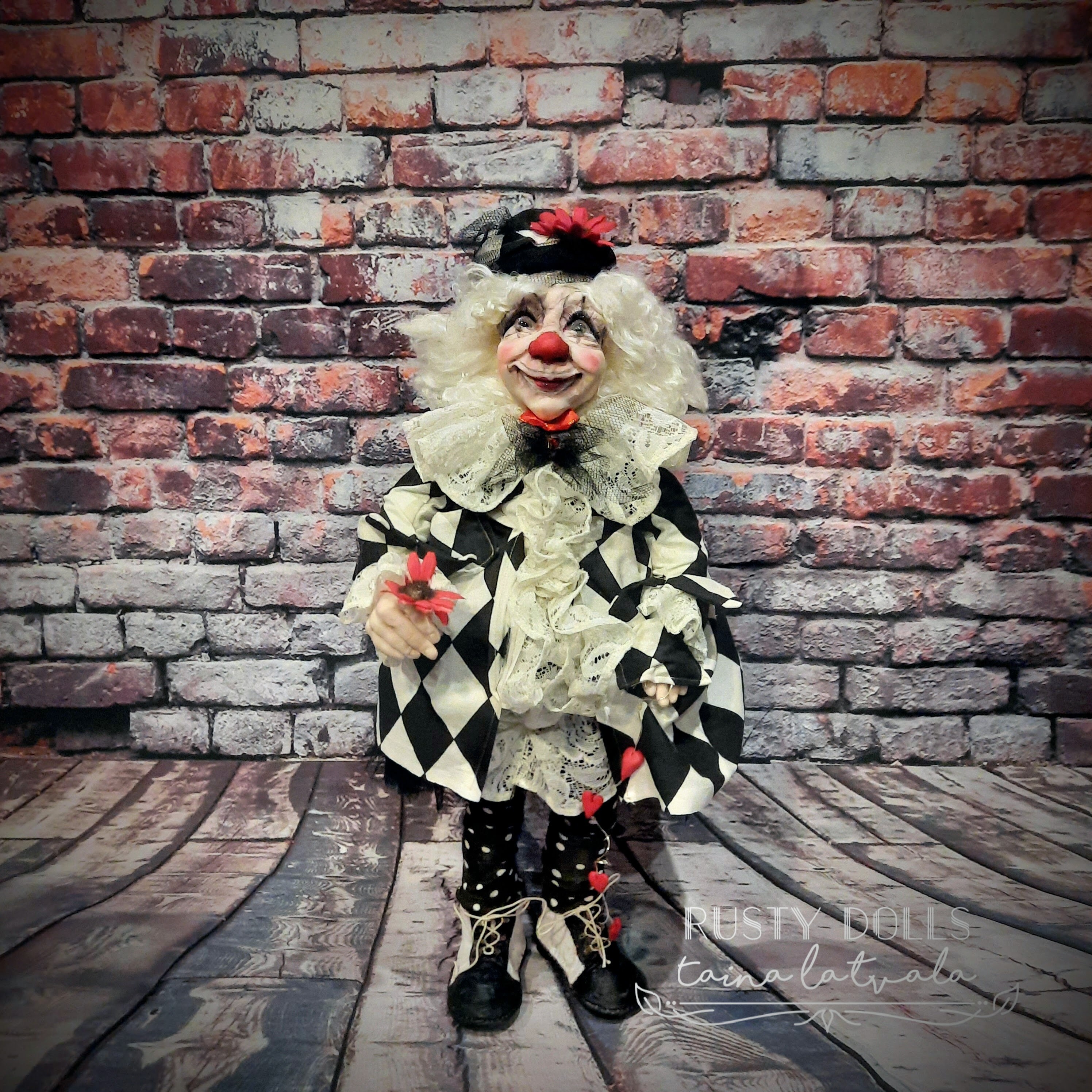Circus Doll Clown Doll Fine Art Doll Art Doll Unique | Etsy UK