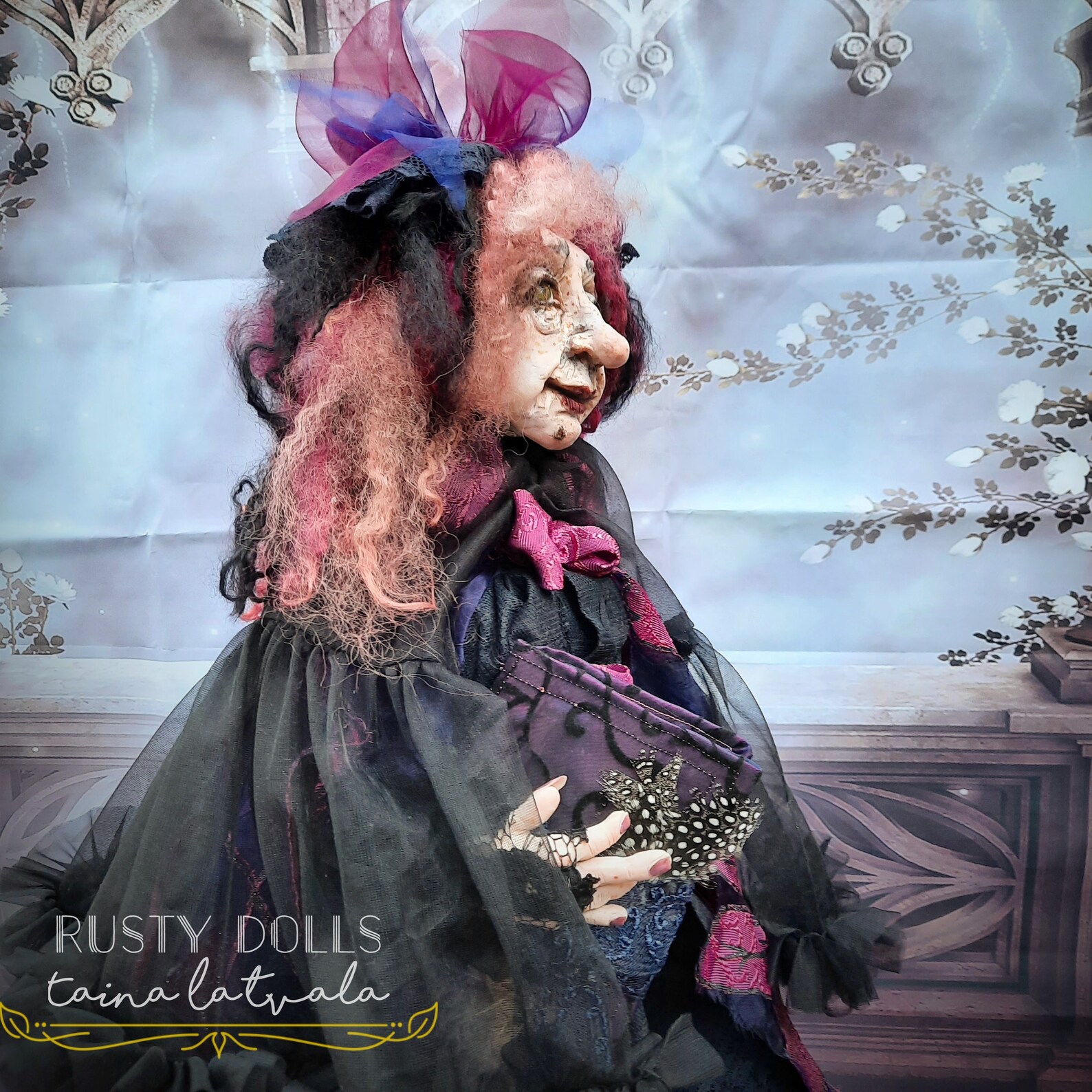 Witch Art Doll Fantasy Doll Polymer Clay Doll Witch - Etsy