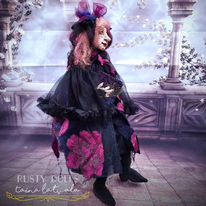 Witch Art Doll Fantasy Doll Polymer Clay Doll Witch - Etsy
