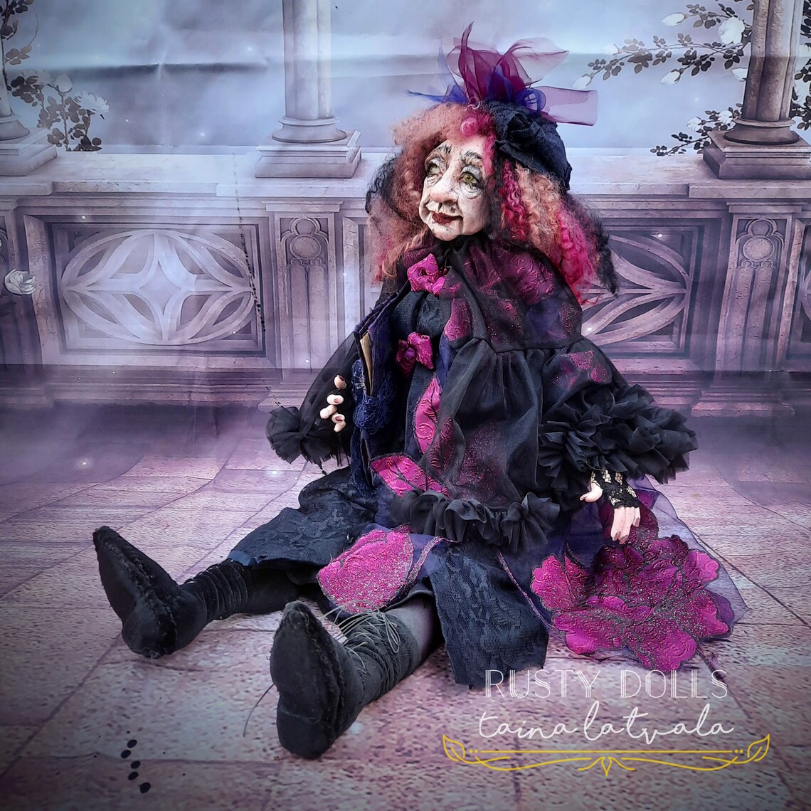 Witch Art Doll Fantasy Doll Polymer Clay Doll Witch - Etsy