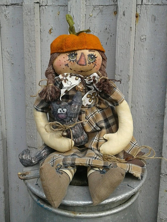 Items similar to Primitive Rag Doll - Cloth Doll - Primitive Doll - Rag ...