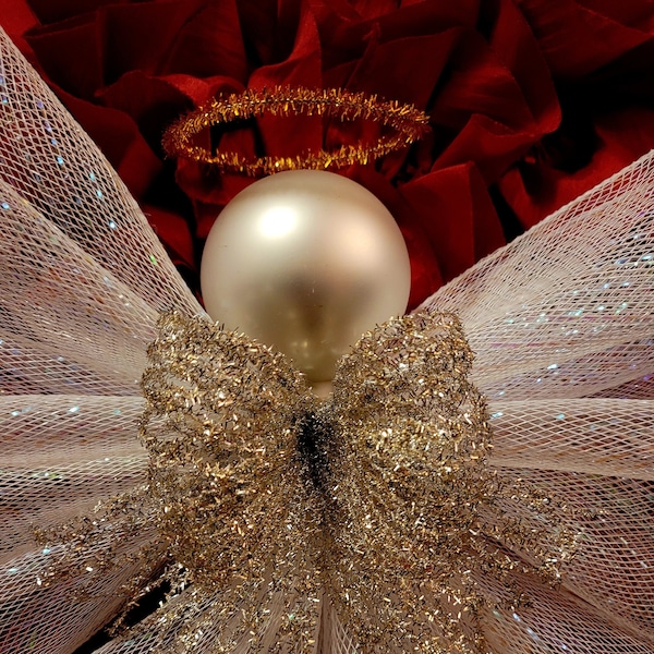 Gold Angel Tree Topper - Etsy