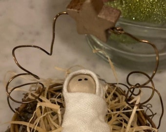 Baby Jesus Ornament - Etsy