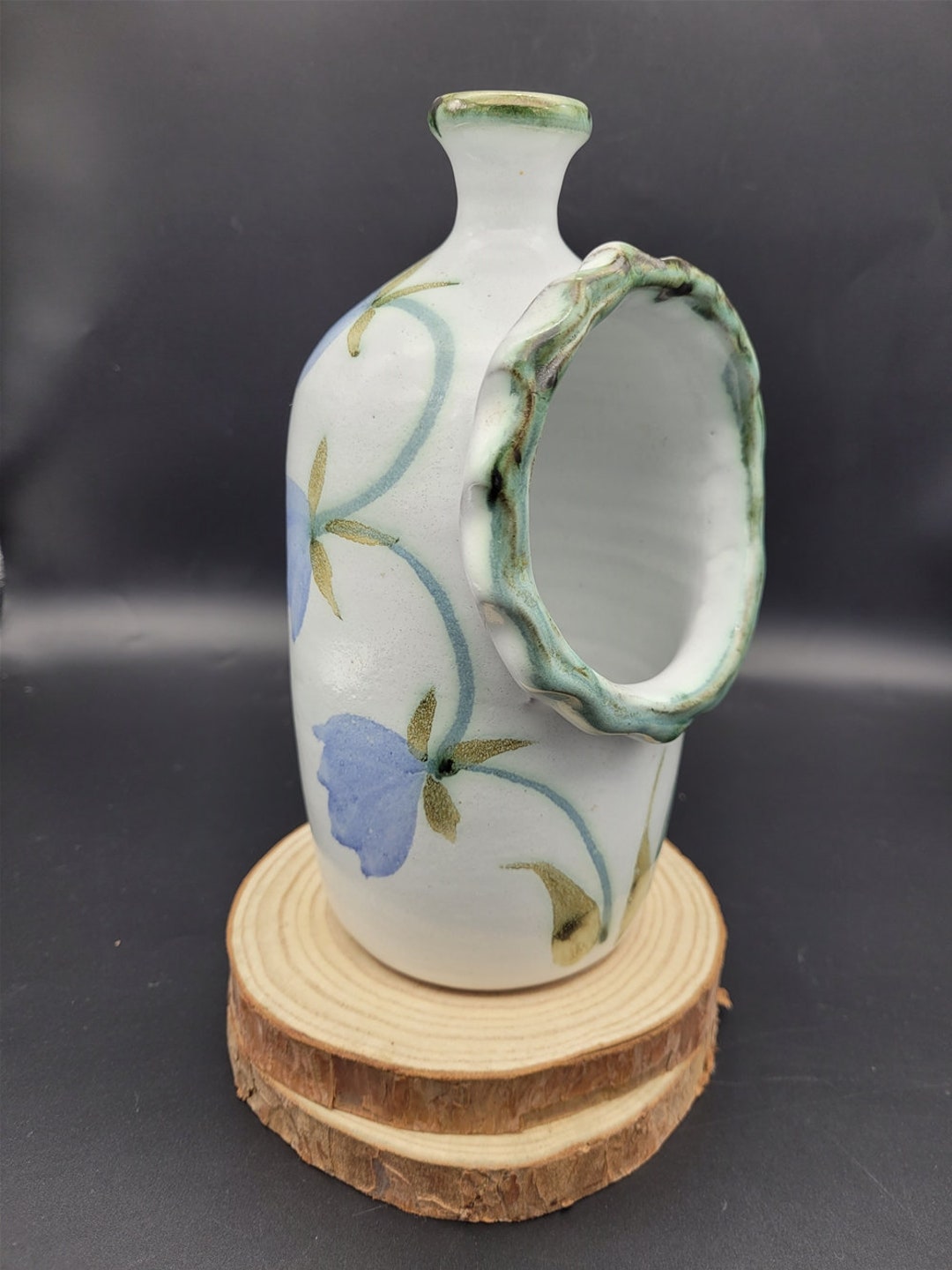 Vintage Cottagecore Floral Pottery Salt Pig by Bishops Nympton Studio ...